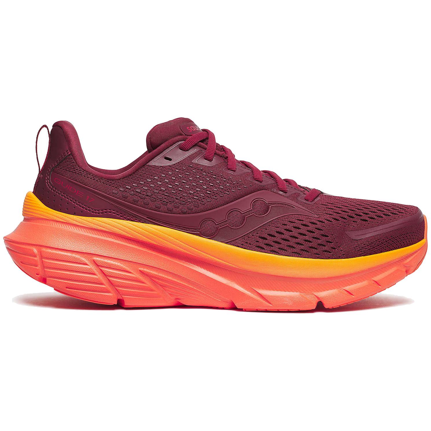 Saucony Guide 17 Men s Running Shoes Currant Pepper 8.5 UK